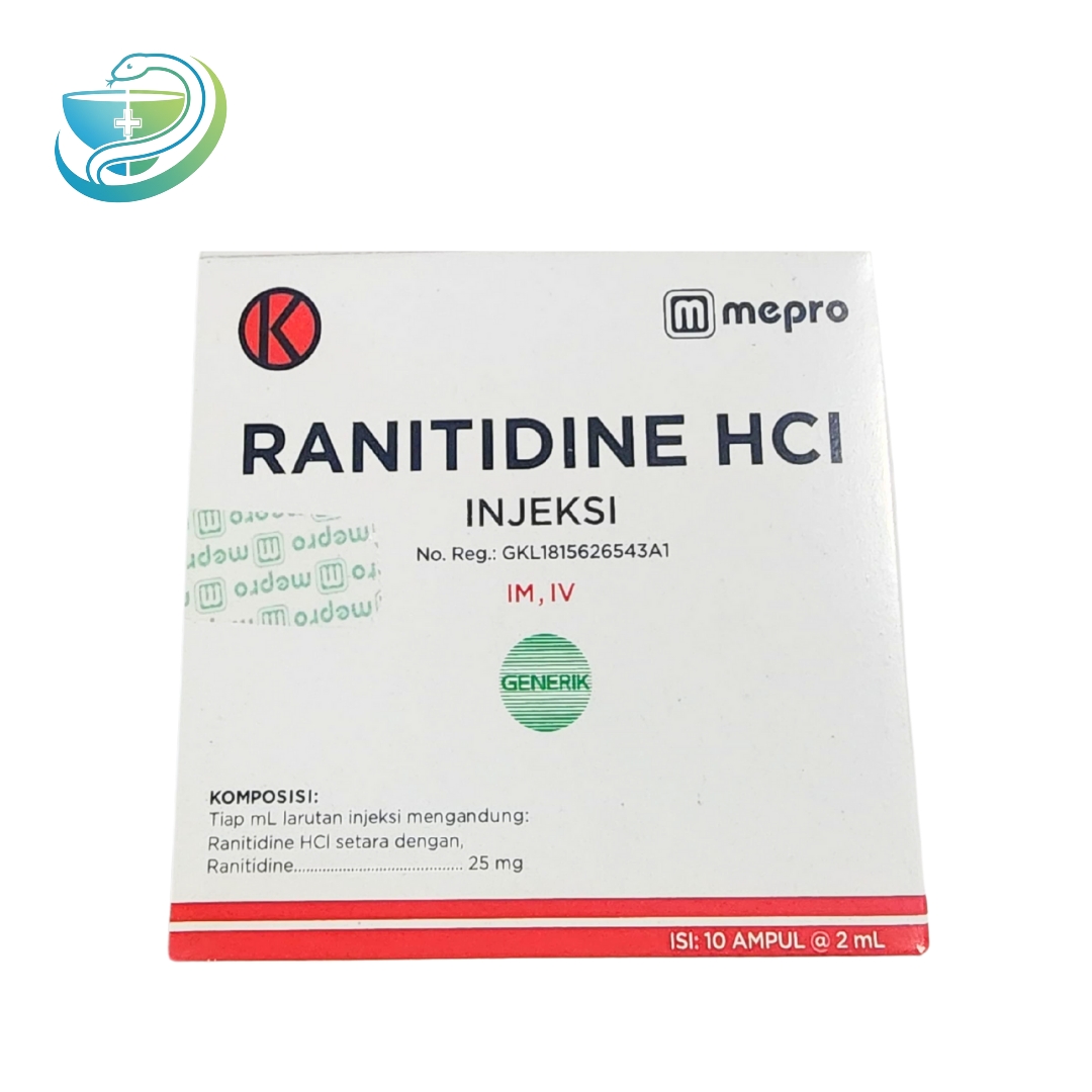 Ranitidine HCl Injeksi 25 mg/mL – Mepro (10 Ampul @2 mL) - Permana ...